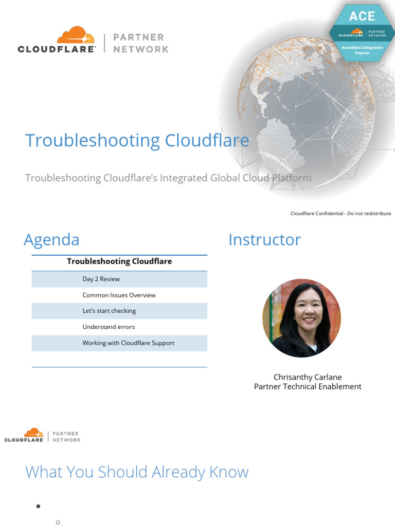 CSE 100 Accredited Configuration Enginer Troubleshooting Cloudflare Slide PDF | PDF | Proxy ...