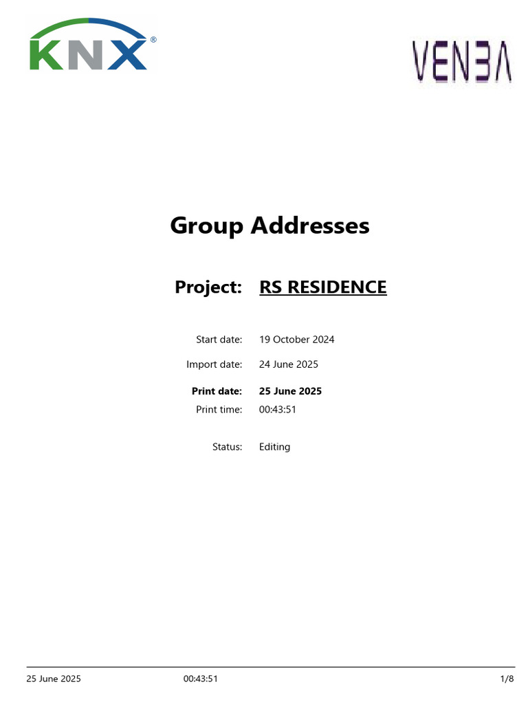 RS Residence Group Address Overview | PDF | Computer Engineering