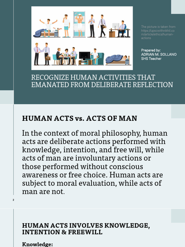 Deliberate Reflection in Human Actions | PDF | Intention | Free Will