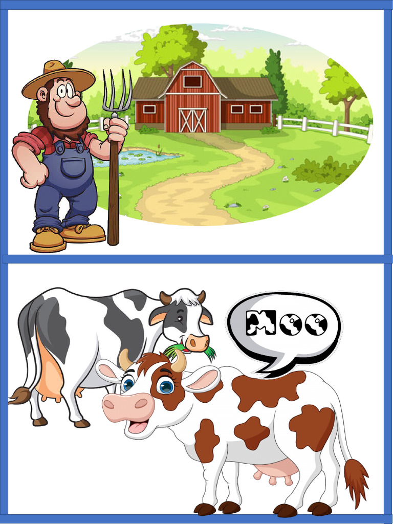Old Macdonald Had A Farm Flashcards | PDF