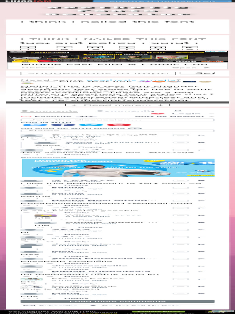 Aesthetic Font Generator Guide | PDF | Text | Typography