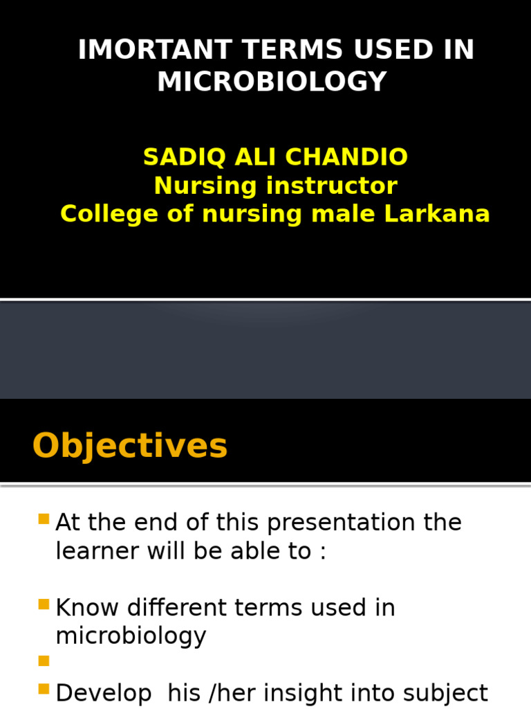 1.2 - Terminology (Revised) | PDF | Infection | Pathogen