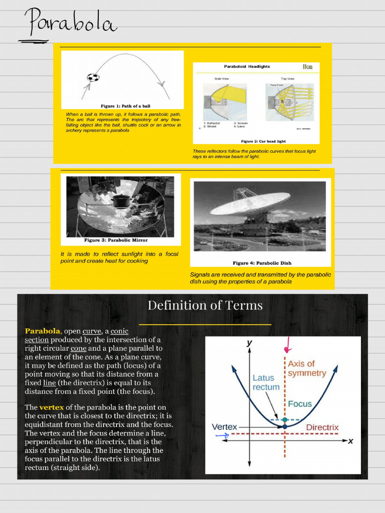 Parabola-Notes 240106 174627 | PDF