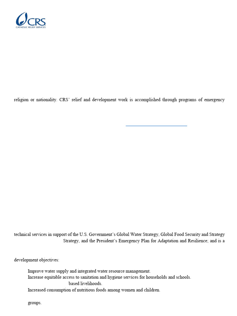 CRS Job Announcement - Catchment Implementation Specialist - LH | PDF ...