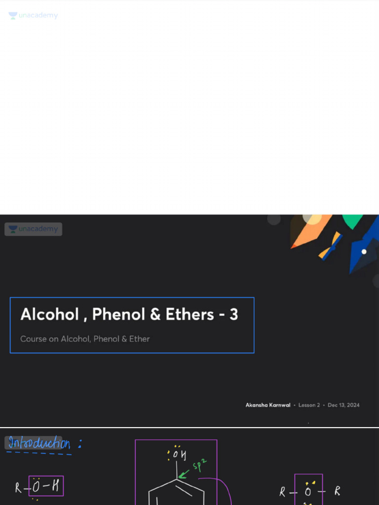 Alcohol Phenol Ethers 3 With Anno | PDF