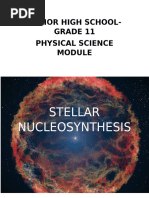 Lesson 2 Formation of Elements Stellar Nucleosynthesis | PDF | Stars ...