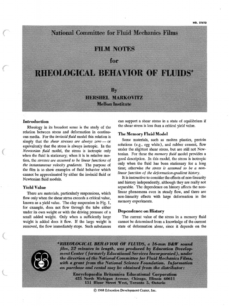 3 Rheological Behavior of Fluids | PDF