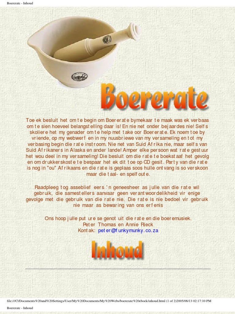 Boererate Eboek | PDF