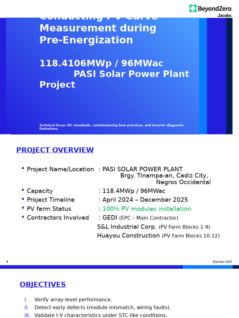 I-V Curve Measurement for Solar Commissioning | PDF | Photovoltaics ...