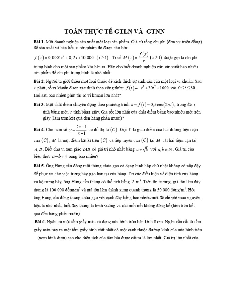 Bài 3. TH C Teess Min Max | PDF