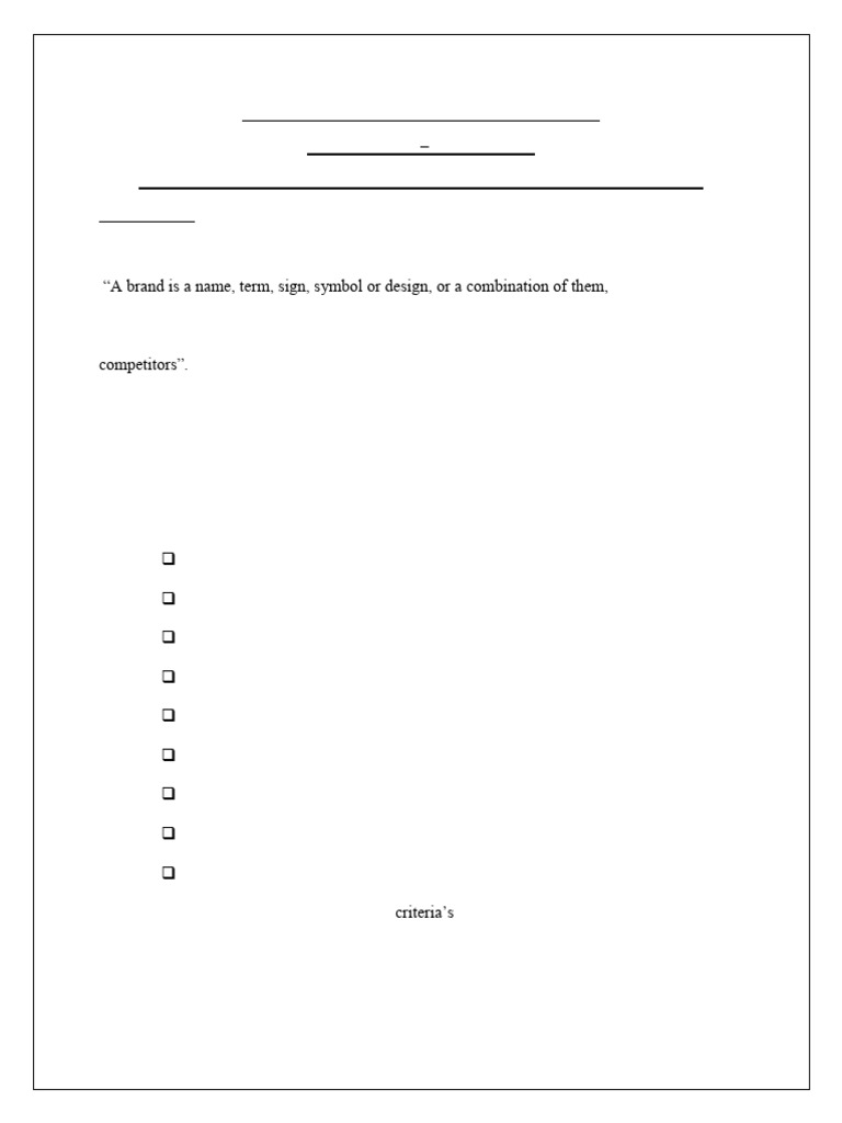 Brand Management Project Guidelines | PDF | Brand | Turnitin