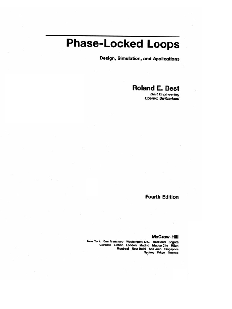 Phase-Locked Loops 4th | PDF Phase-Locked Loops 4th | PDF