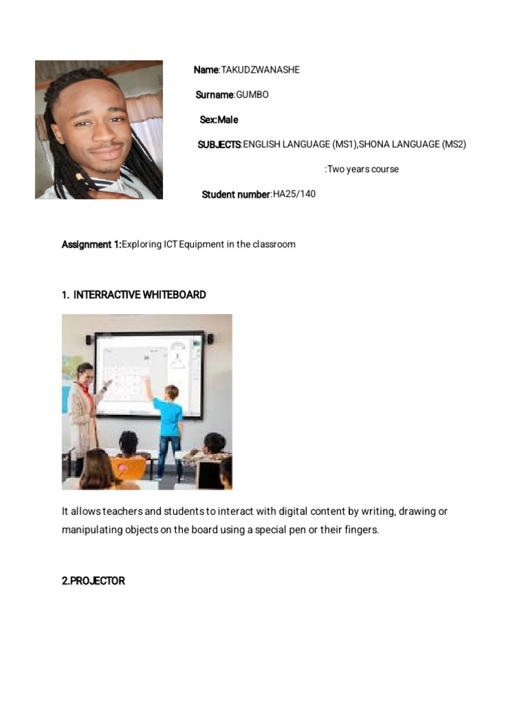 Classroom ICT Equipment Overview | PDF