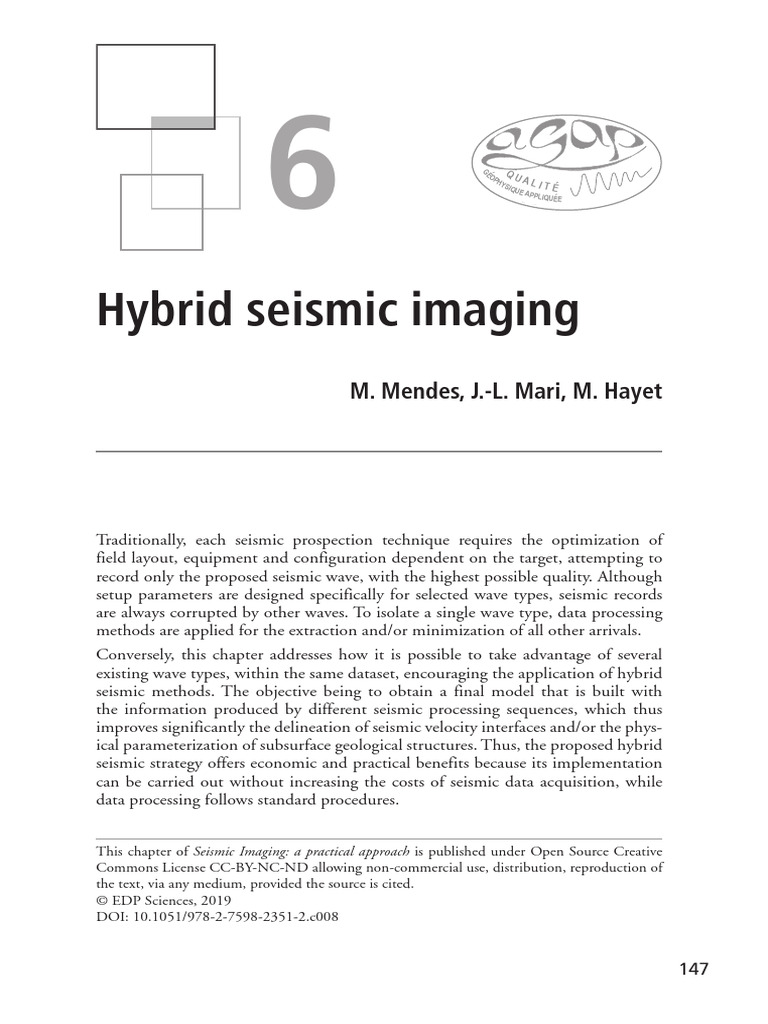 Hybrid Seismic Imaging Techniques | PDF | Reflection Seismology | Waves