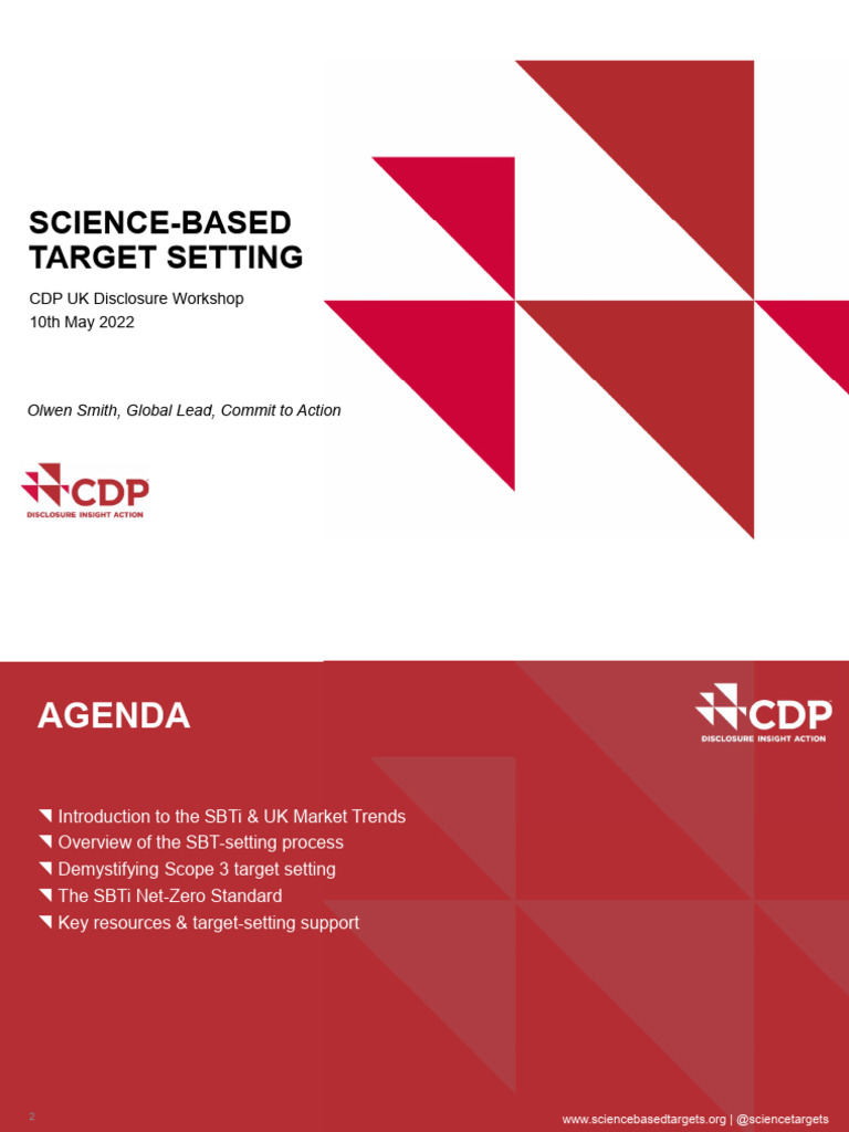 SBTi Target Setting and Net-Zero Guide | PDF | Climate Change ...