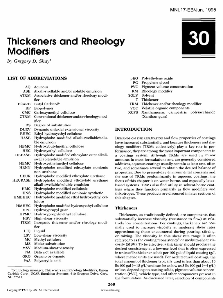 Hydrophobically Modified Emulsion Insights | PDF | Rheology | Polymers