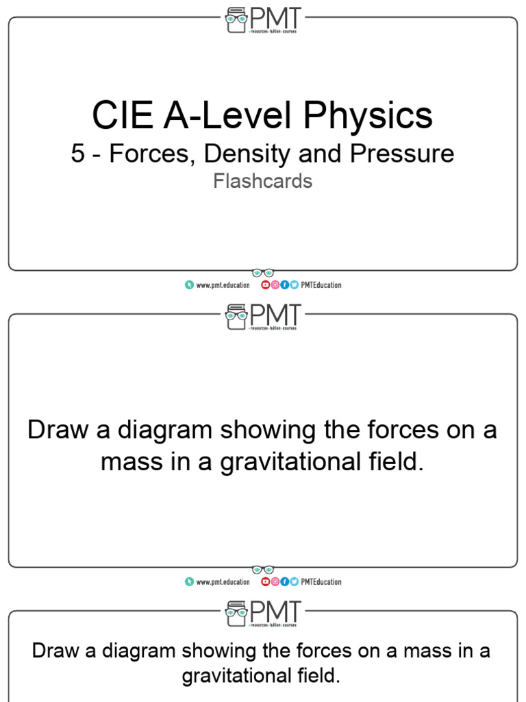 4 Force, Density, Pressure FlashCards | PDF | Force | Buoyancy