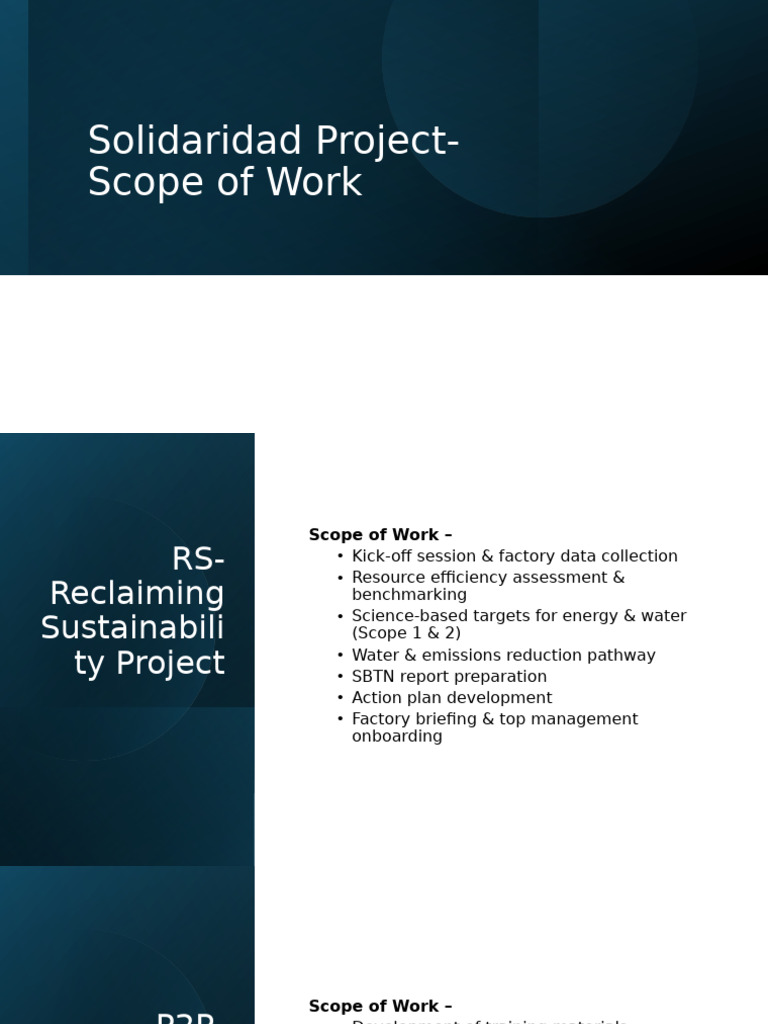 SNA - Scope of Work | PDF