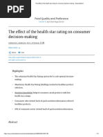 Health Star Rating System Guide | PDF | Nutrition Facts Label | Foods