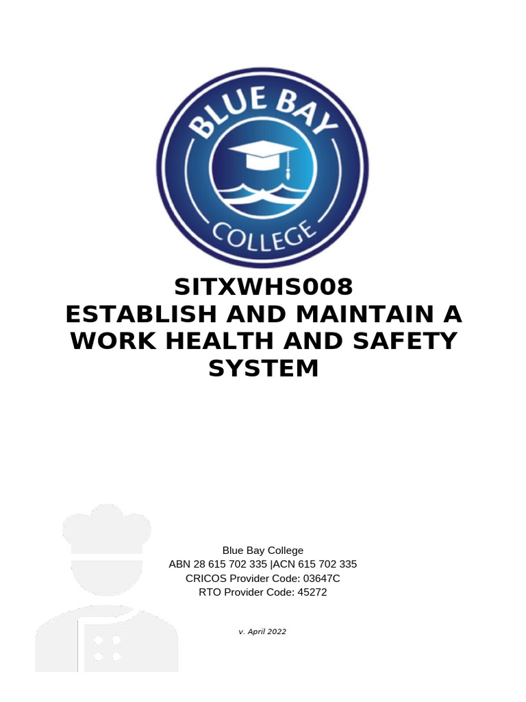 Workplace Health and Safety Plan Guide | PDF | Occupational Safety And ...