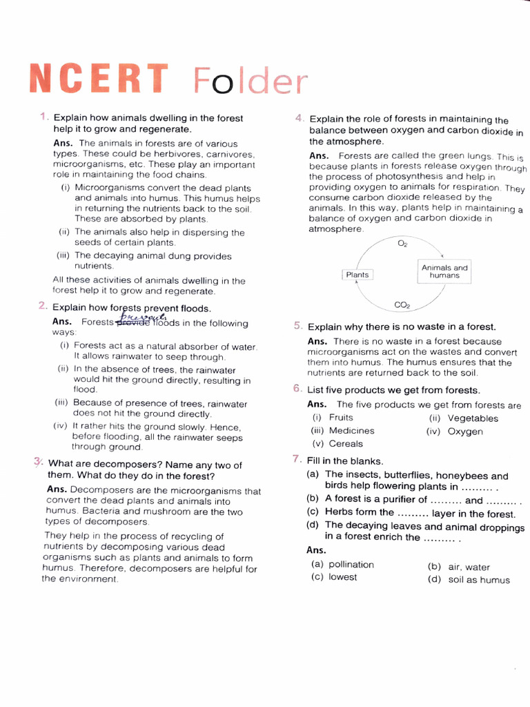 Ch17.Forests- Our Lifeline. | PDF | Decomposition | Soil