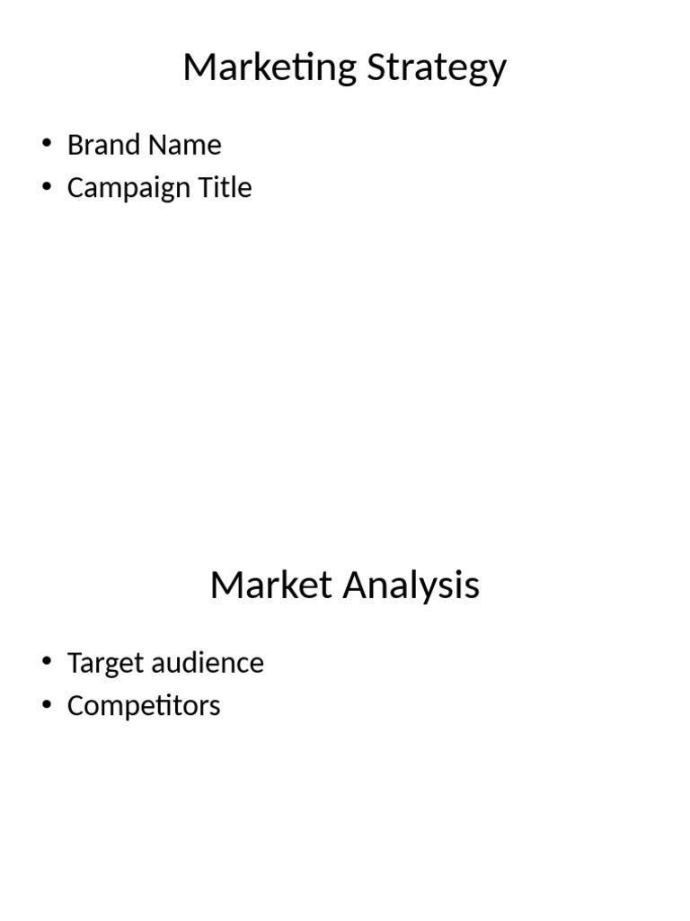 Marketing Strategy | PDF