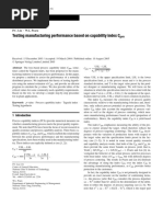 Cpk Index Calculation and Limitations | PDF | Normal Distribution | Outlier