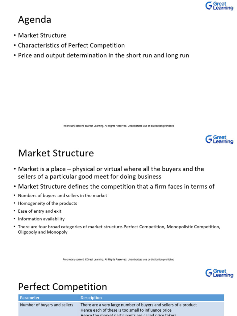 Market Structure-Perfect Competition_Part1-2 | PDF | Perfect ...