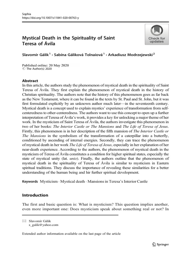 Mystical Death in The Spirituality of Sa | PDF | Chakra | Mysticism
