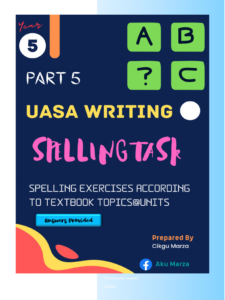 UASA Year 5 Writing Task Guide | PDF | Pet | Backpack