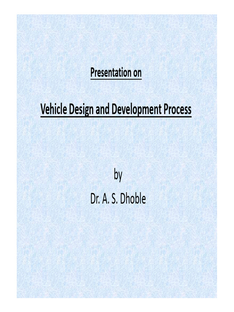 Vehicle Design (Compatibility Mode) | PDF