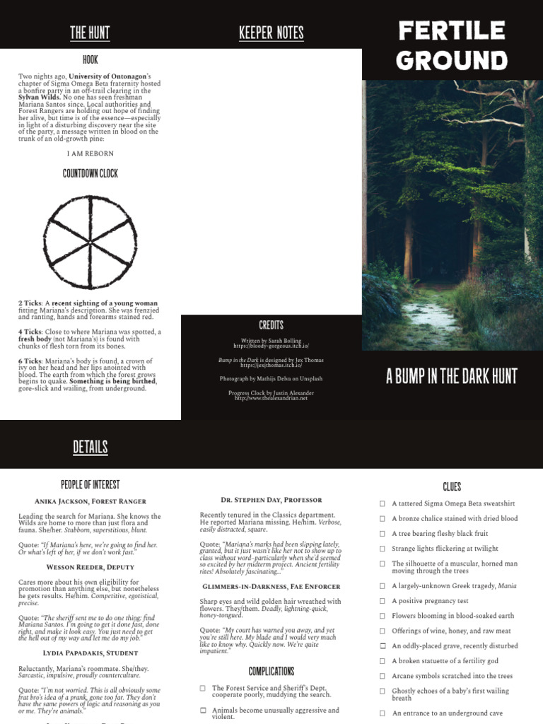 Bump in The Dark - Hunt - Fertile Ground | PDF