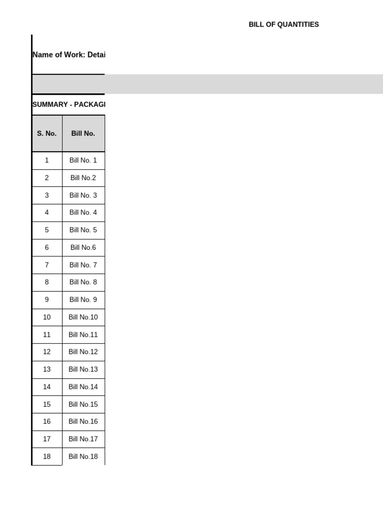 Bill of Quantities for Berth No. 5 Mechanization | PDF | Concrete ...