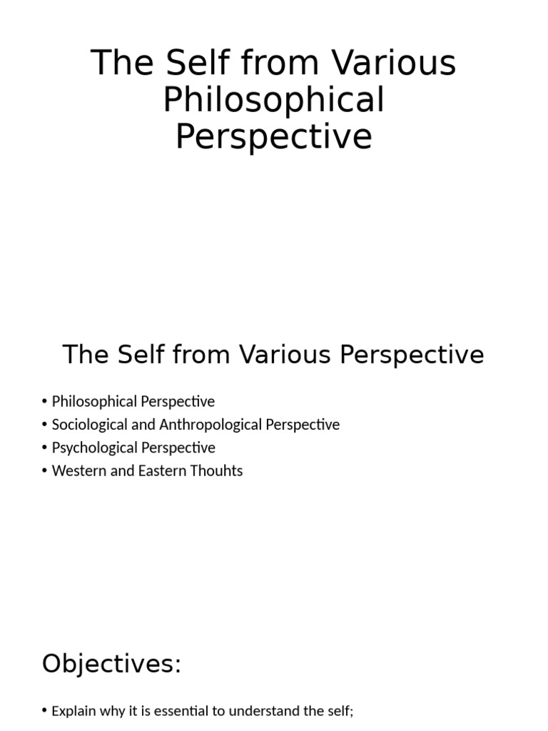 Understanding the Self | PDF | Soul | Philosophy Of Self