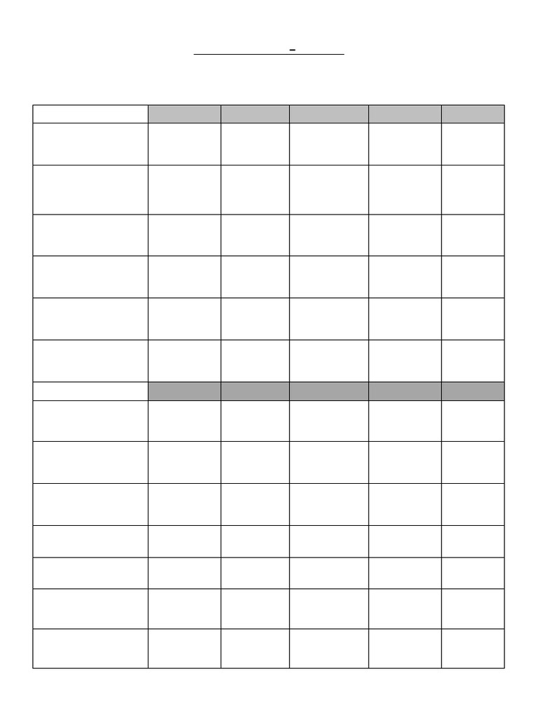 Grade R Weekly Planning Template | PDF | Reading Comprehension ...
