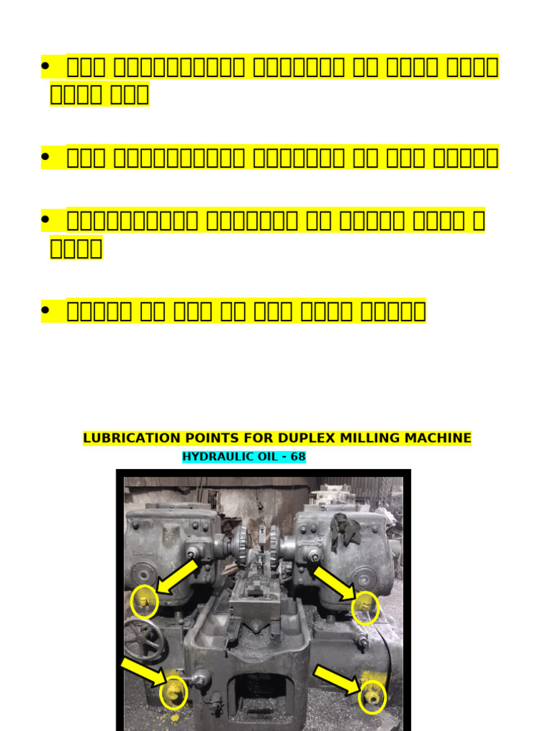 Lubrication Chart For Milling and Drill Machines | PDF