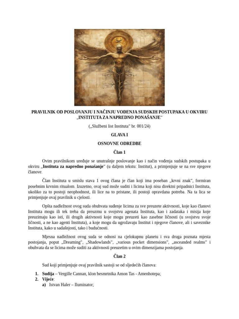 Pravilnik Institute | PDF