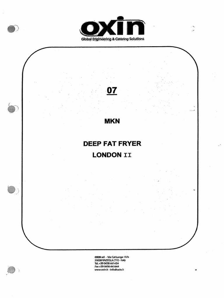 07 Deep Fat Fryer London II-fsc | PDF