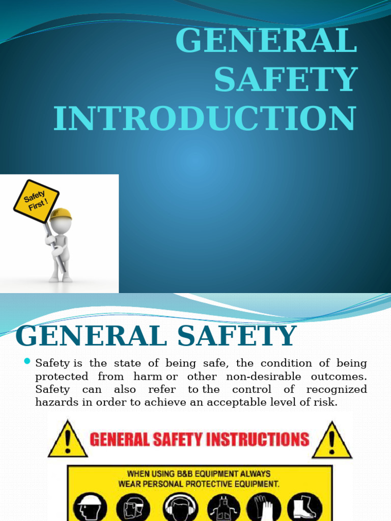 General Safety Introduction | PDF | Personal Protective Equipment ...