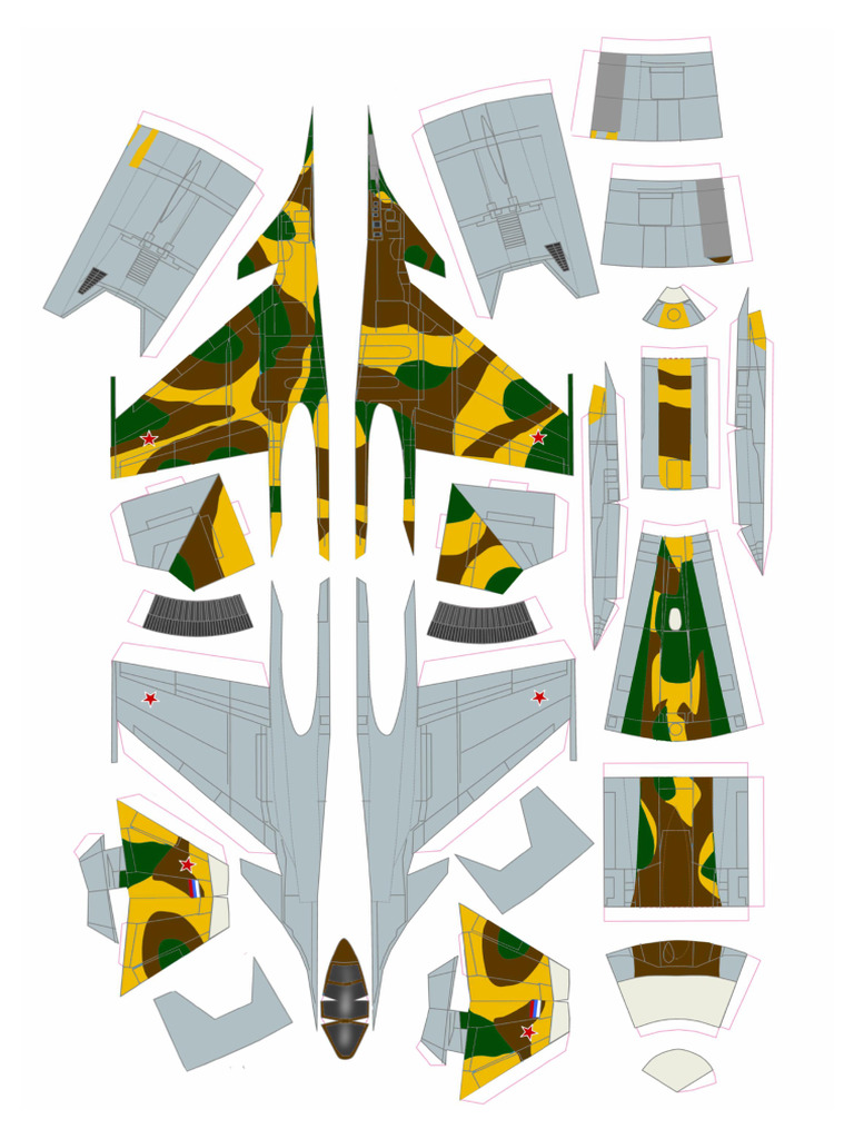Sukhoi Su37 Papercraft Demonstrador Sukhoi | PDF