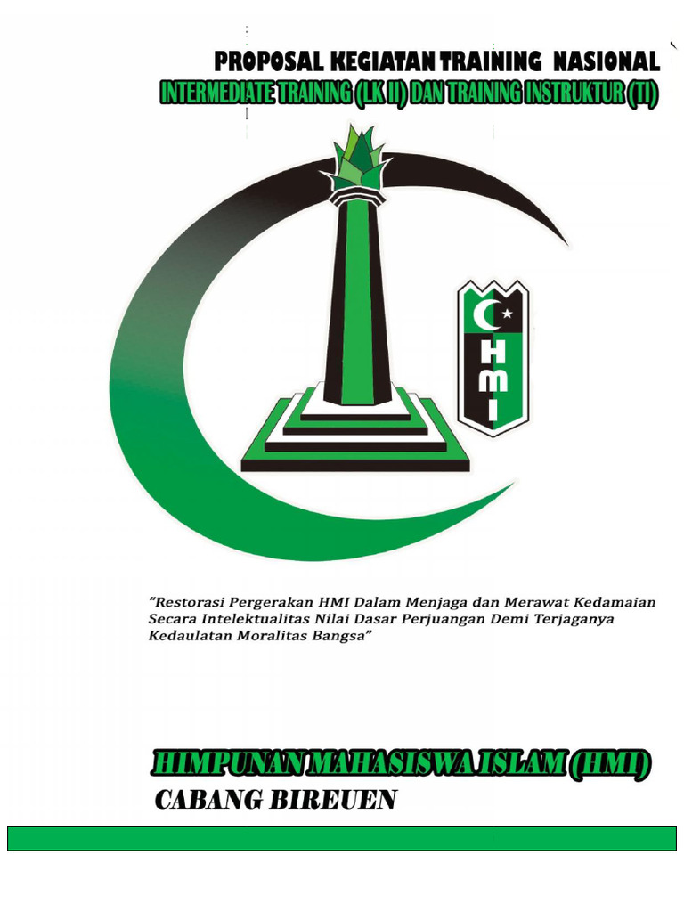 Proposal LK II Tingkat Nasional HMI | PDF
