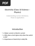 Electricity Class 10 Formulas | PDF