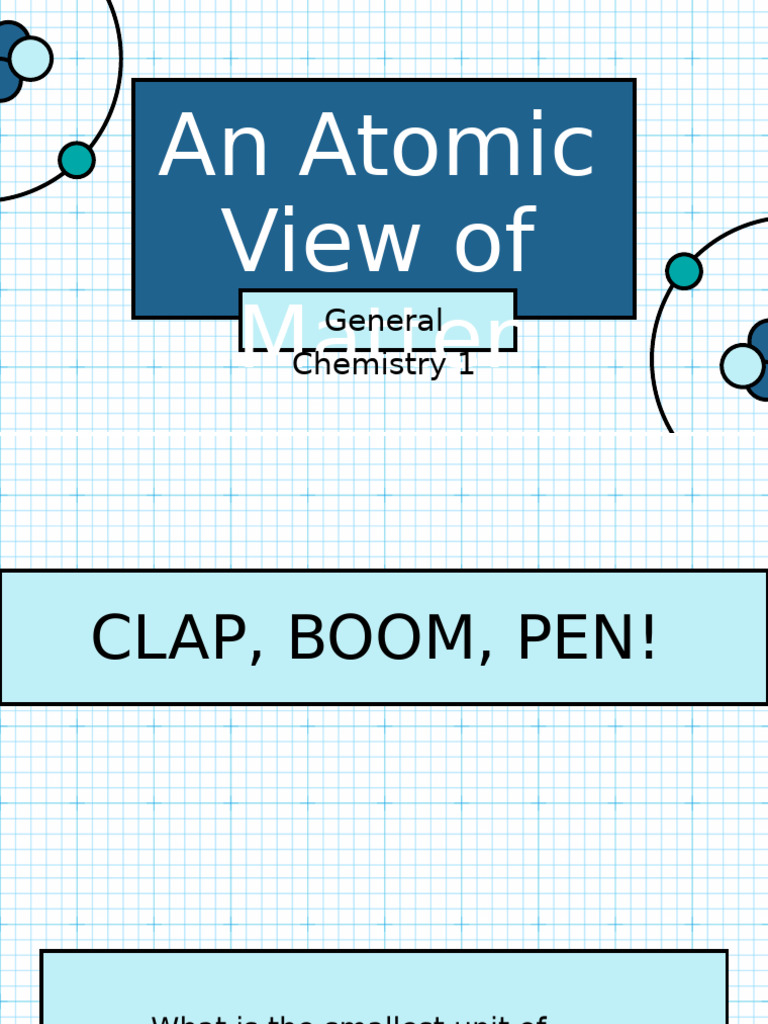 Gen Chem 1 Atomic Theory | PDF | Nuclear Physics | Atoms