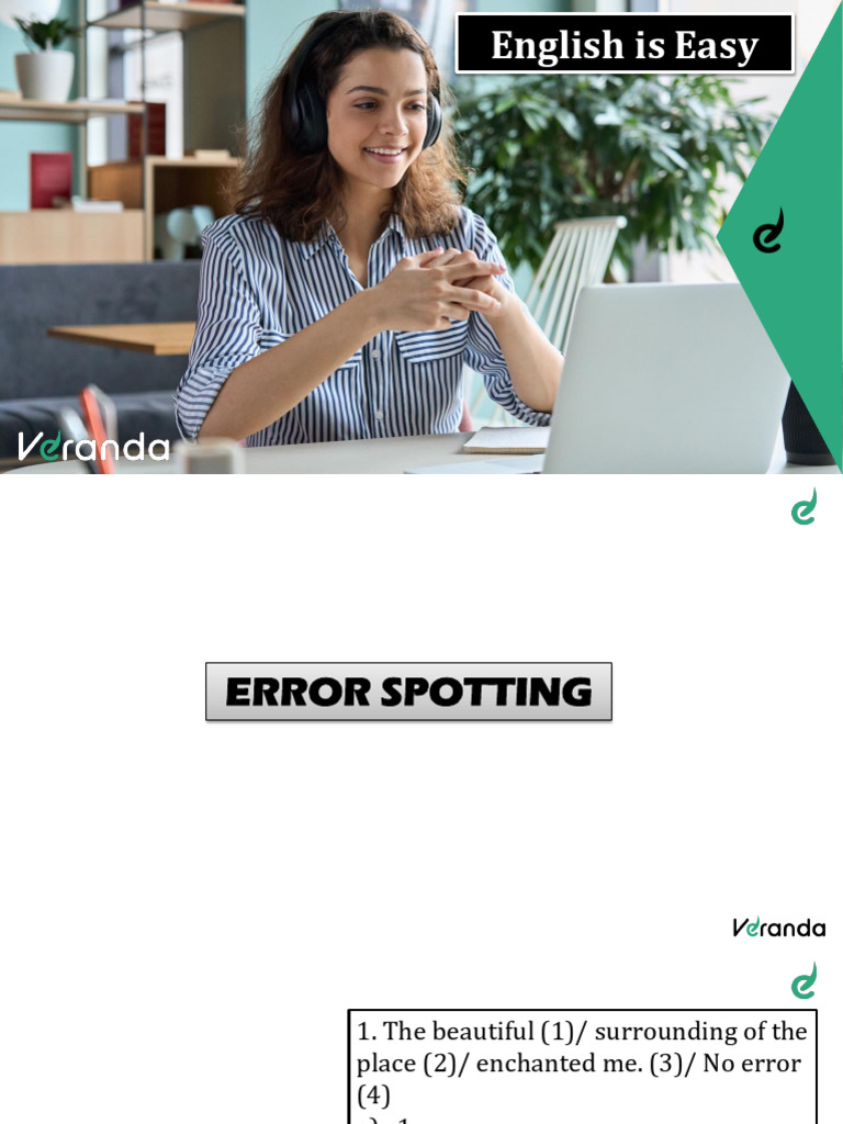 Error Spotting and Speech Practice | PDF