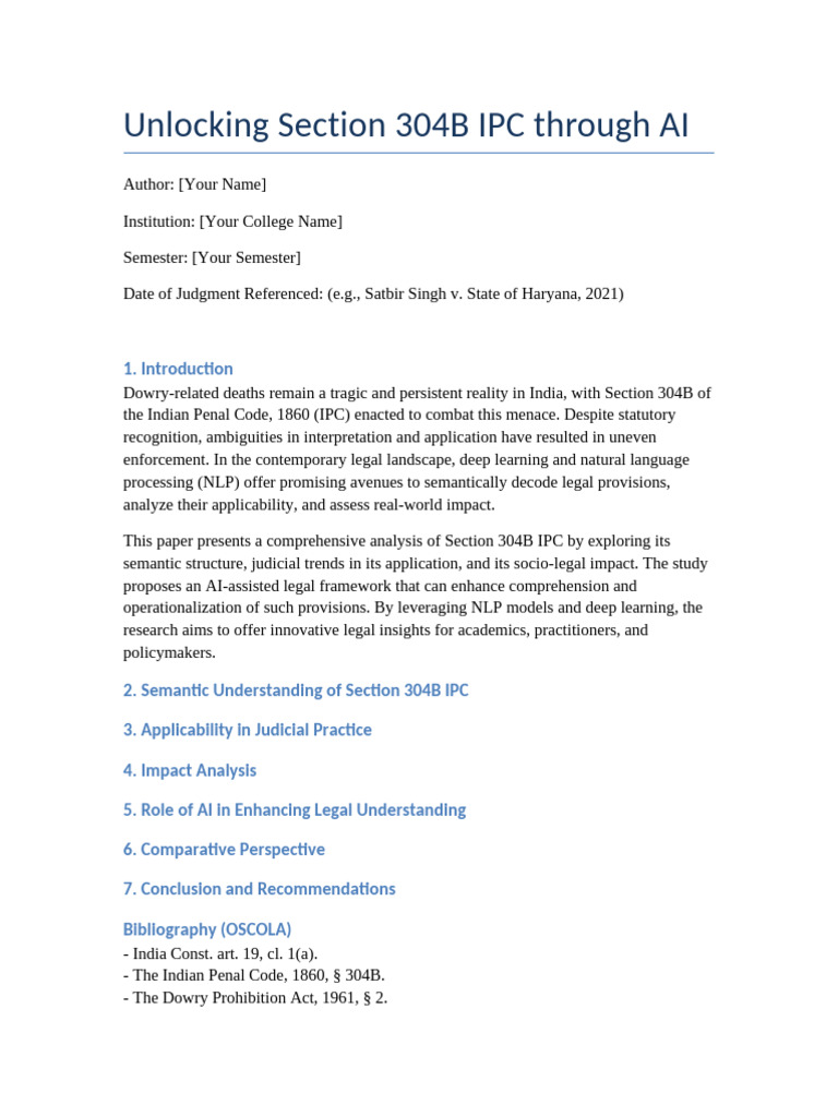 Formatted Section 304B Research Paper | PDF