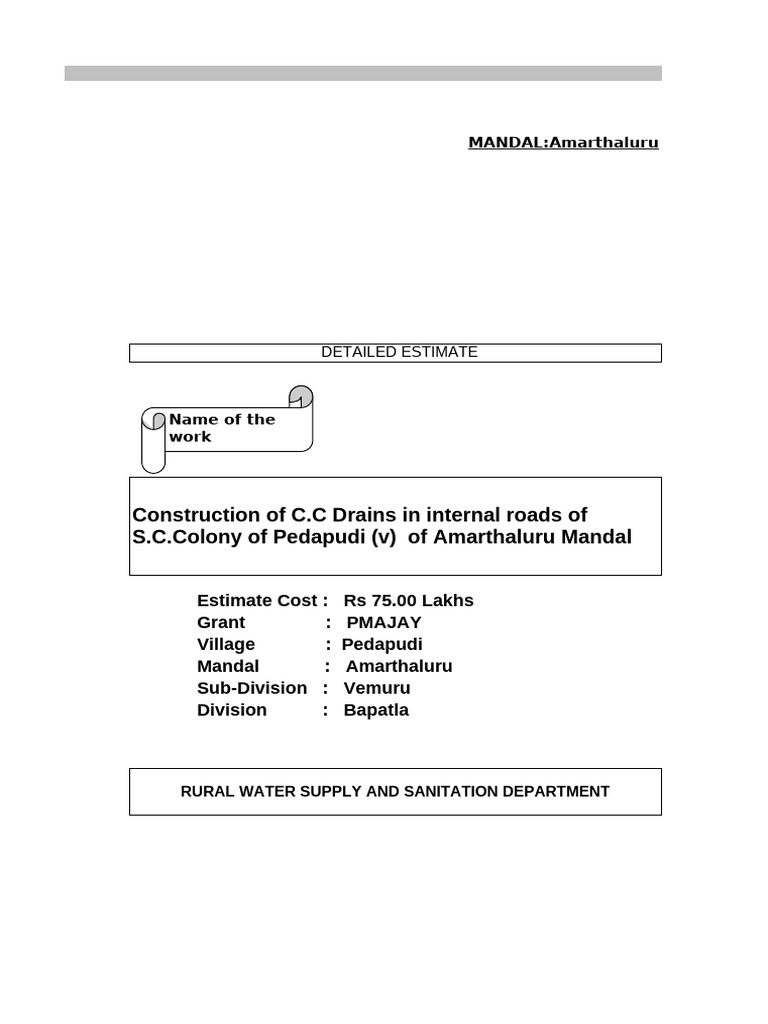 PMAGAY Pedapudi | PDF | Construction Aggregate | Concrete