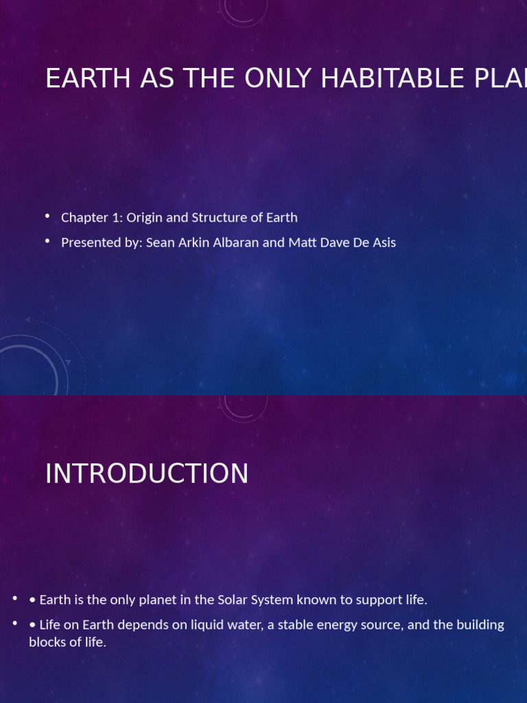 Earth: The Solar System's Habitable Planet | PDF | Planetary ...