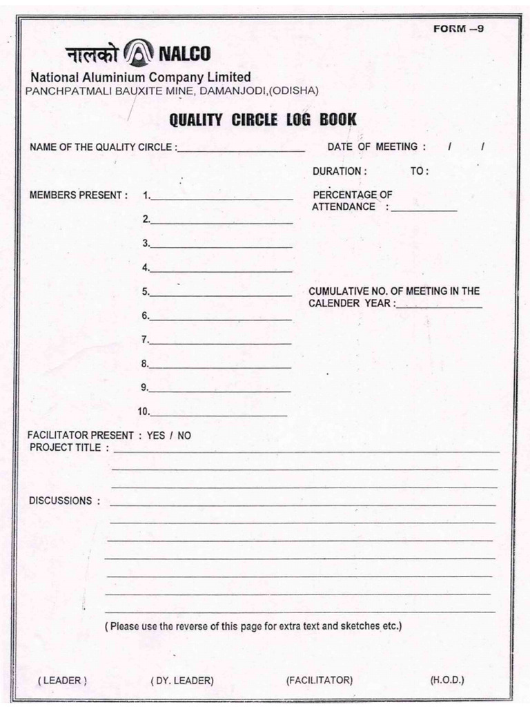 QC Form 9 | PDF