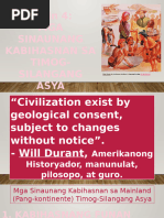 Mga Sinaunang Kabihasnan Sa Mainland (Pang-Kontinente) | PDF