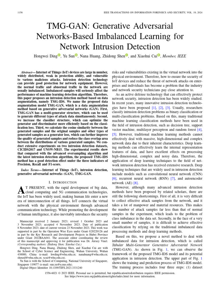 TMG-GAN Generative Adversarial Networks-Based Imbalanced Learning For ...